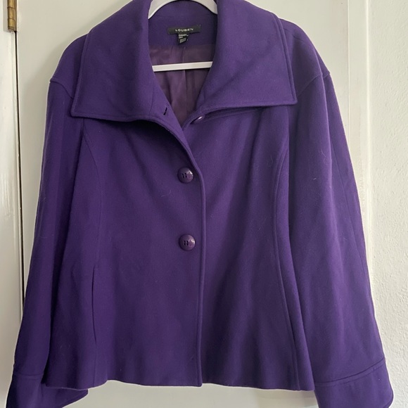 louben | Jackets & Coats | Louben Purple Blazer Jacket | Poshmark